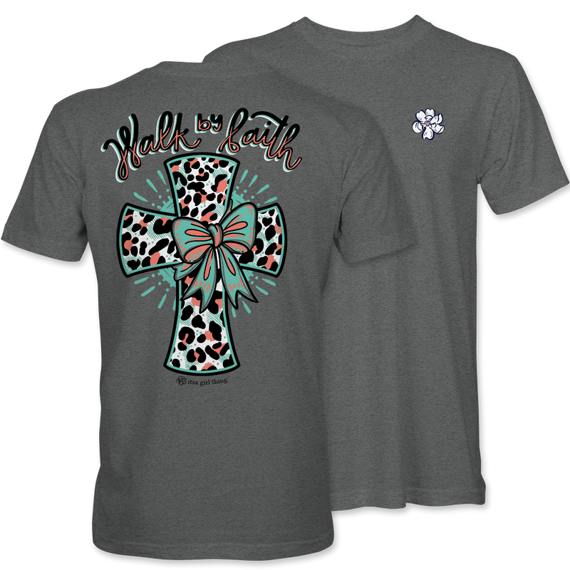 Walk By Faith Itsa Girl Thing Short Sleeve Cotton T Shirt Koss