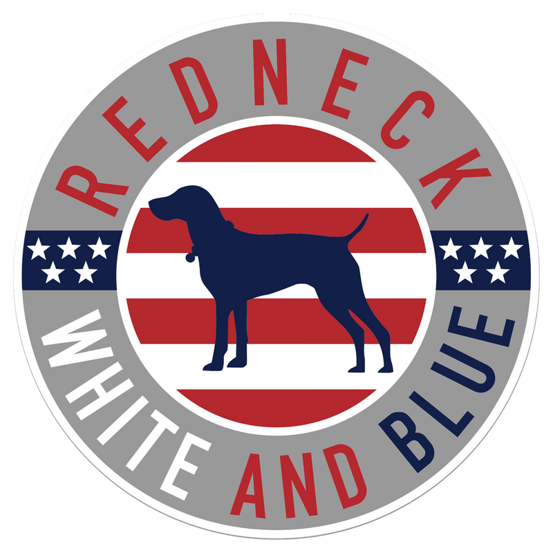 Redneck White Blue Decal - 20924 – Koss Creative
